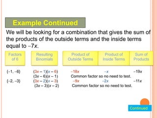 Factoring Polynomials | PPTX