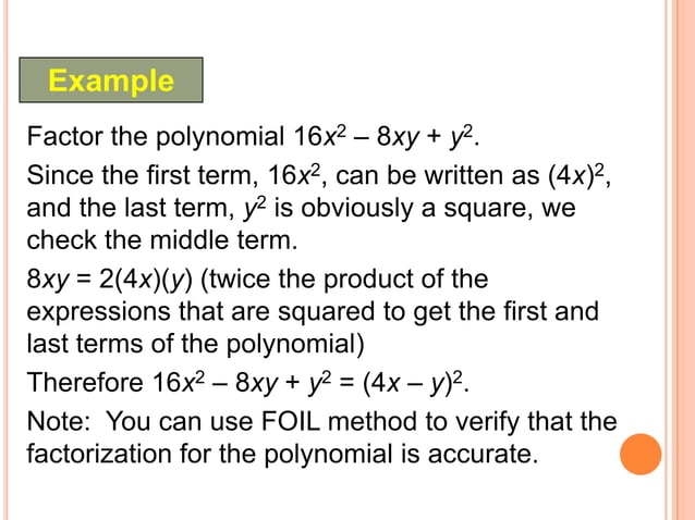 Factoring Polynomials | PPTX