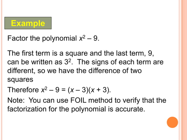 Factoring Polynomials | PPTX