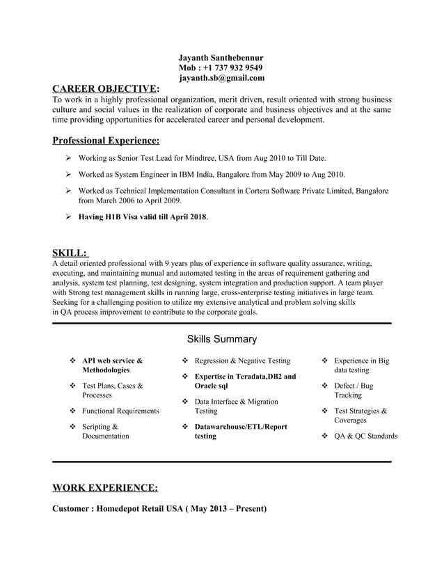 Jayanth_Resume | PDF