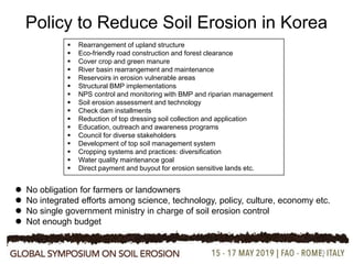 Decision supporting framework for soil erosion control and ecosystem ...