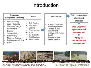 Decision supporting framework for soil erosion control and ecosystem ...