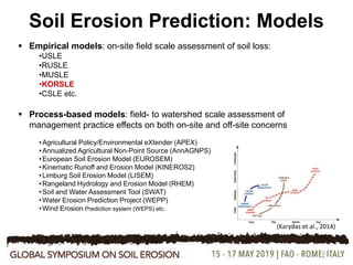 Decision supporting framework for soil erosion control and ecosystem ...