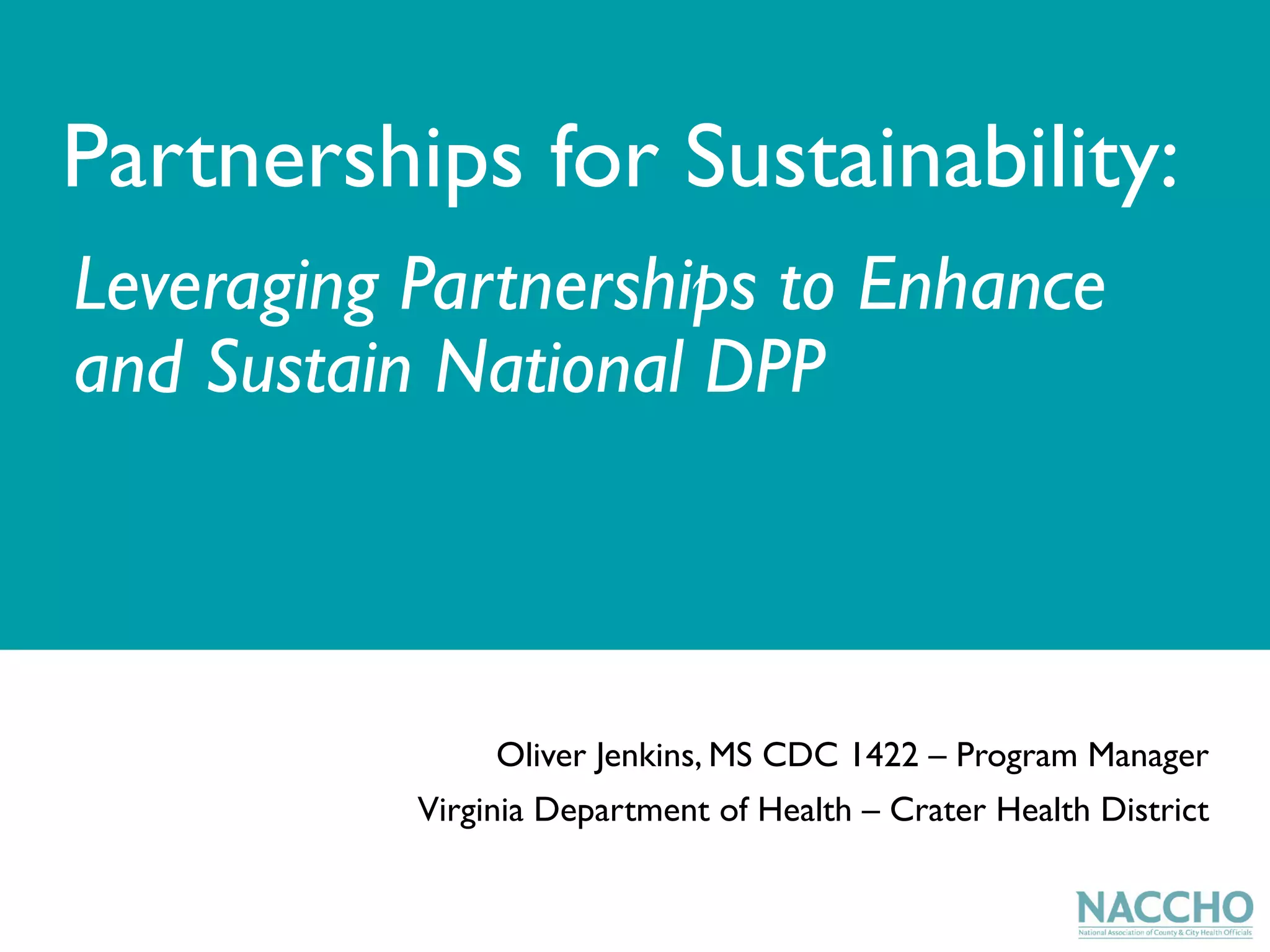 Partnership for Sustainability | PDF