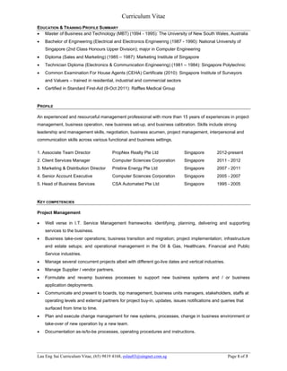Lau Eng Sai Profile | PDF