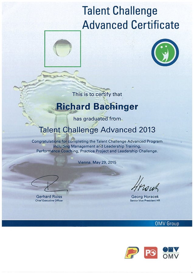 Talent Challenge Advanced Cerfificate | PDF