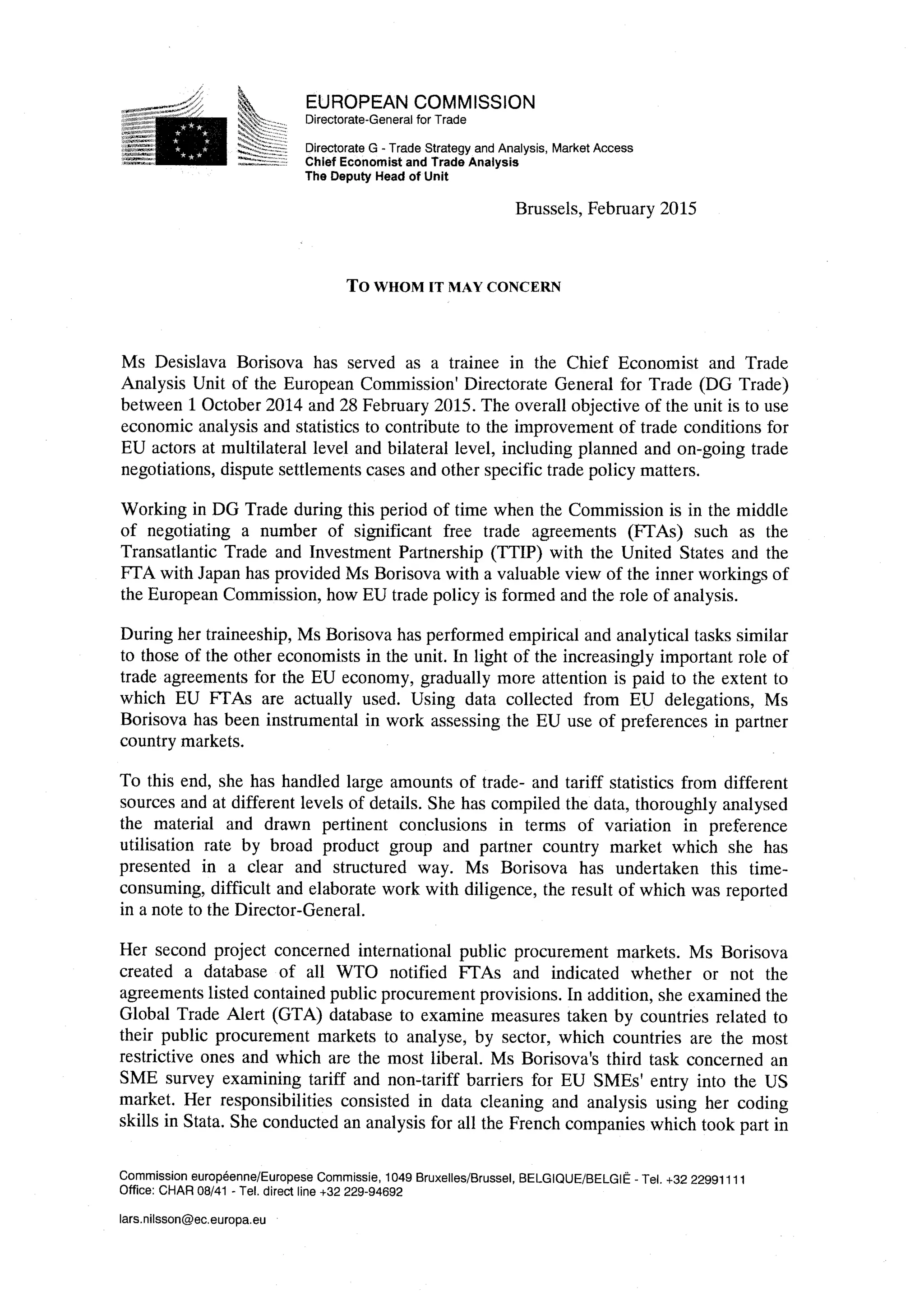 Letter of Recommendation - European Commission.PDF