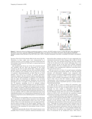 NF2 frequency of mosaicism | PDF