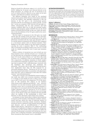 NF2 frequency of mosaicism | PDF