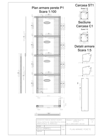 PLAN COFRAJ PERETE | PDF
