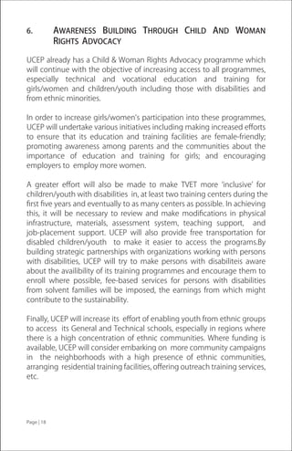 UCEP 10 Years' Strategy (English)_Sep 15 | PDF | Vocational Training ...