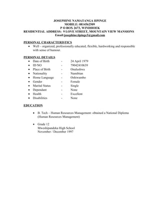 CV DOCUMENT | DOC