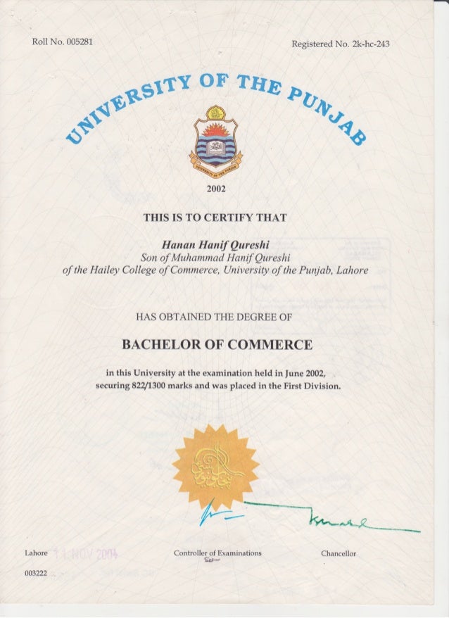 B Com Degree B Com Degree