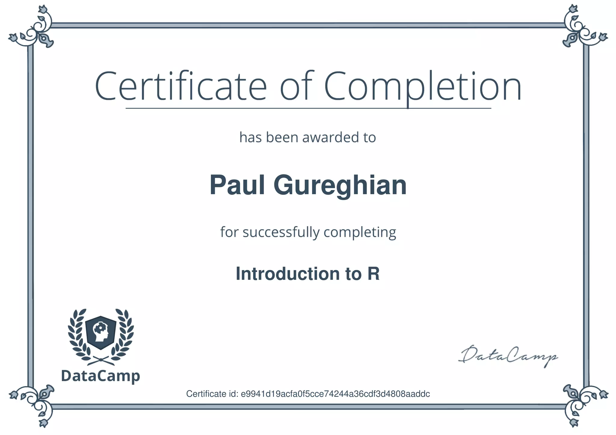 DataCamp - intro to R | PPT