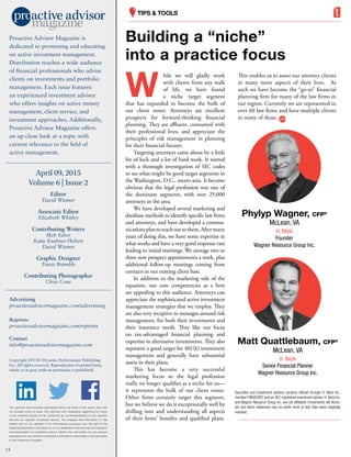 J Davis Proactive Advisor Magazine Feature | PDF