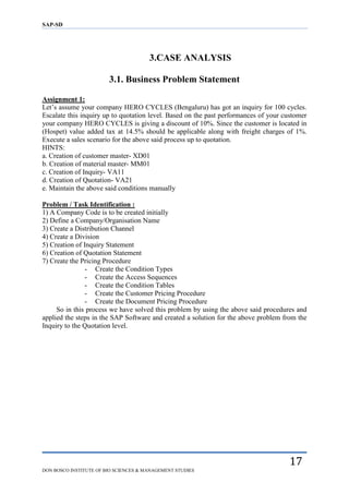 SAP SD Dissertation | PDF