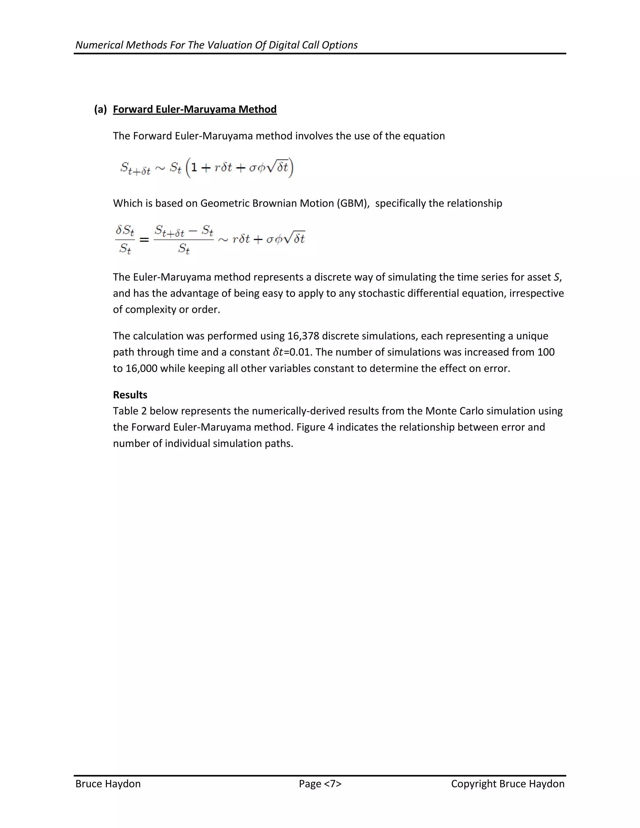 Study_Pricing_Digital_Call_Options | PDF