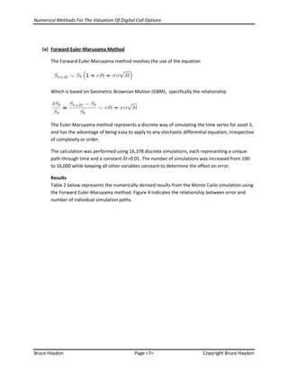 Study_Pricing_Digital_Call_Options | PDF | Business Accounting ...
