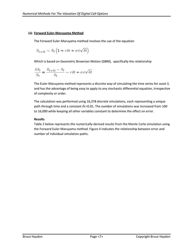 Study_Pricing_Digital_Call_Options | PDF