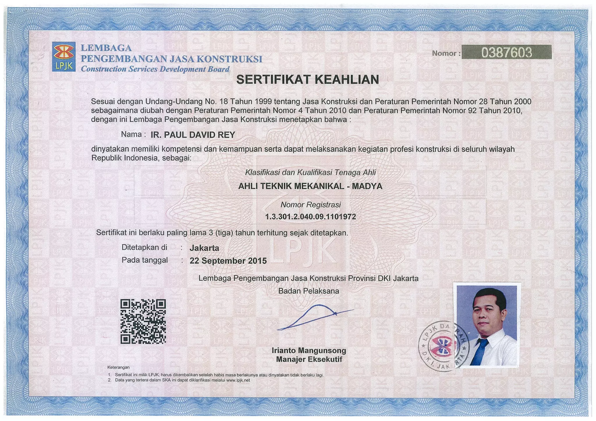 Sertifikat Keahlian - Madya PIPI | PPT