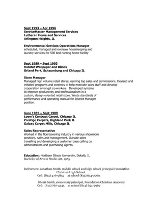 Sherry L lange resume | DOCX