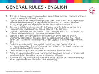 Daycare Rules Outlook - 20Mei2015 | PPTX