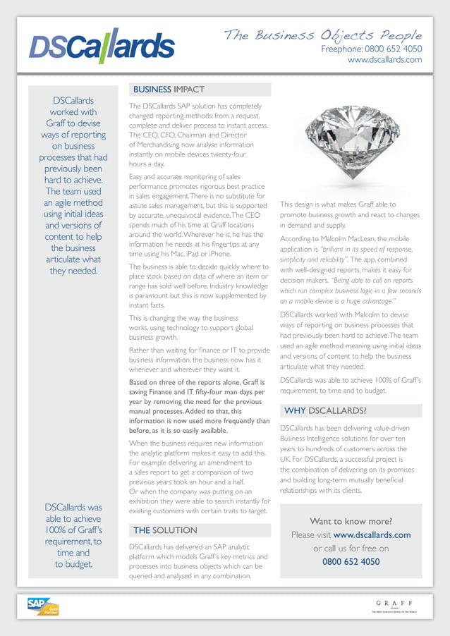 graff_diamonds | PDF | Sales | Business