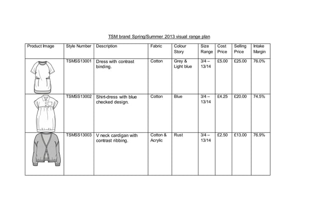 TSM SS13 Visual range plan | PPT