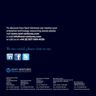 Next Ventures Company Brochure 2016 | PDF