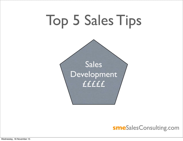 TOP 5 Sales Tips_1 | PPT