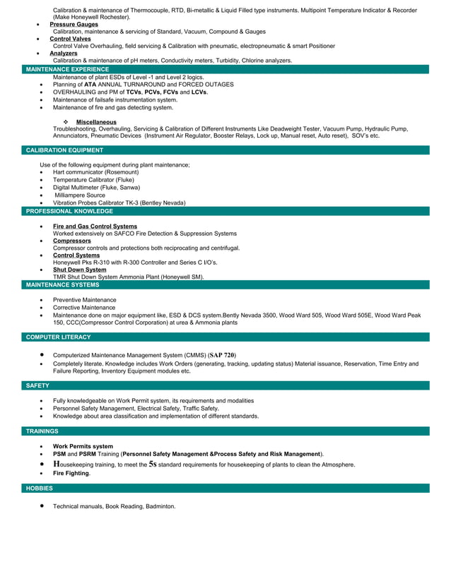 GHULAM HASNAIN CV | PDF