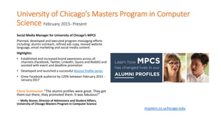 Anastasia Dextra Social Media Portfolio | PPT