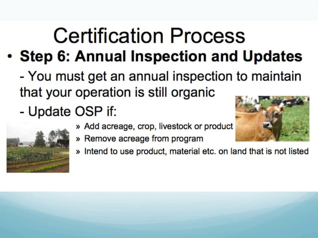 Organic Certification Process | PDF