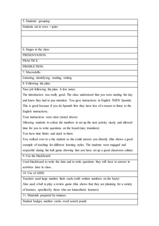 3º Observation Report | PDF