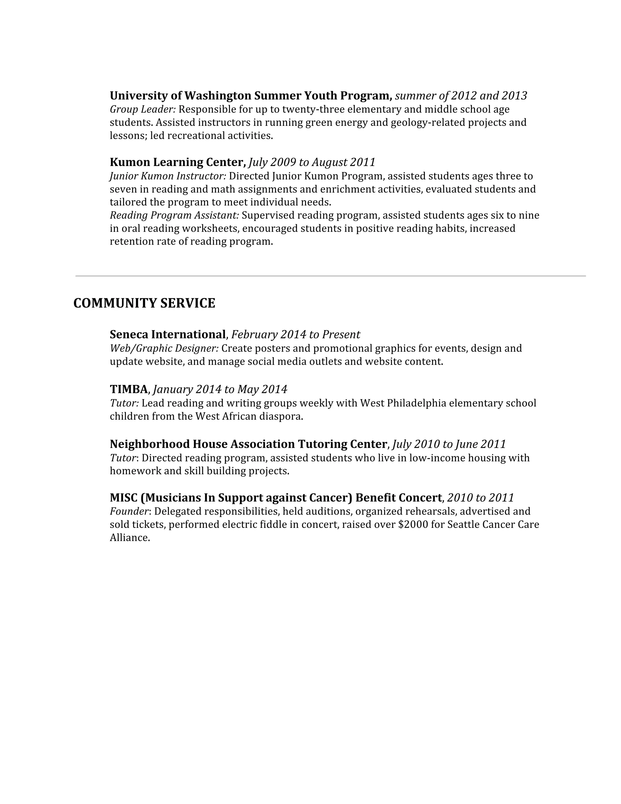 Resume - Naomi | PDF