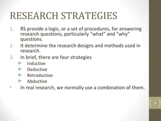 RESEARCH STRATEGIES | PPT