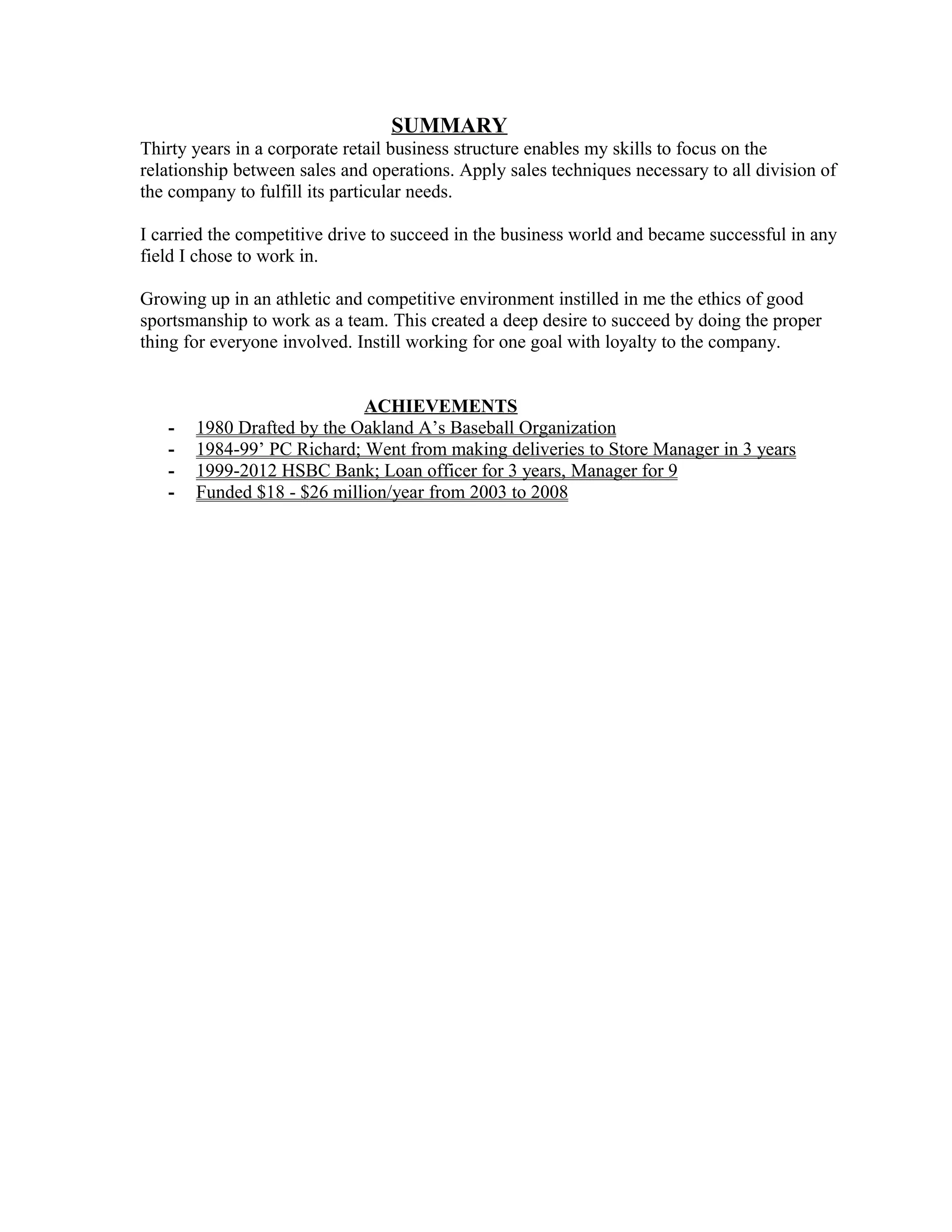 David Peters Cover Letter & Resume 4-6-15 | DOC | Home Financing ...