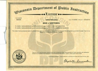 teaching license | PPT