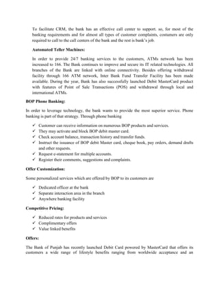 Case Study on BOP.CRM