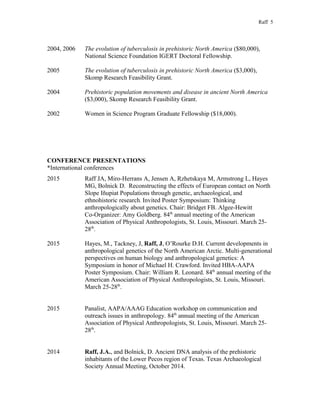 Raff 2015 CV (short) | PDF