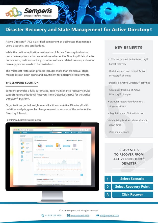 Semperis Data Sheet | PDF | Operating Systems | Computer Software and Applications