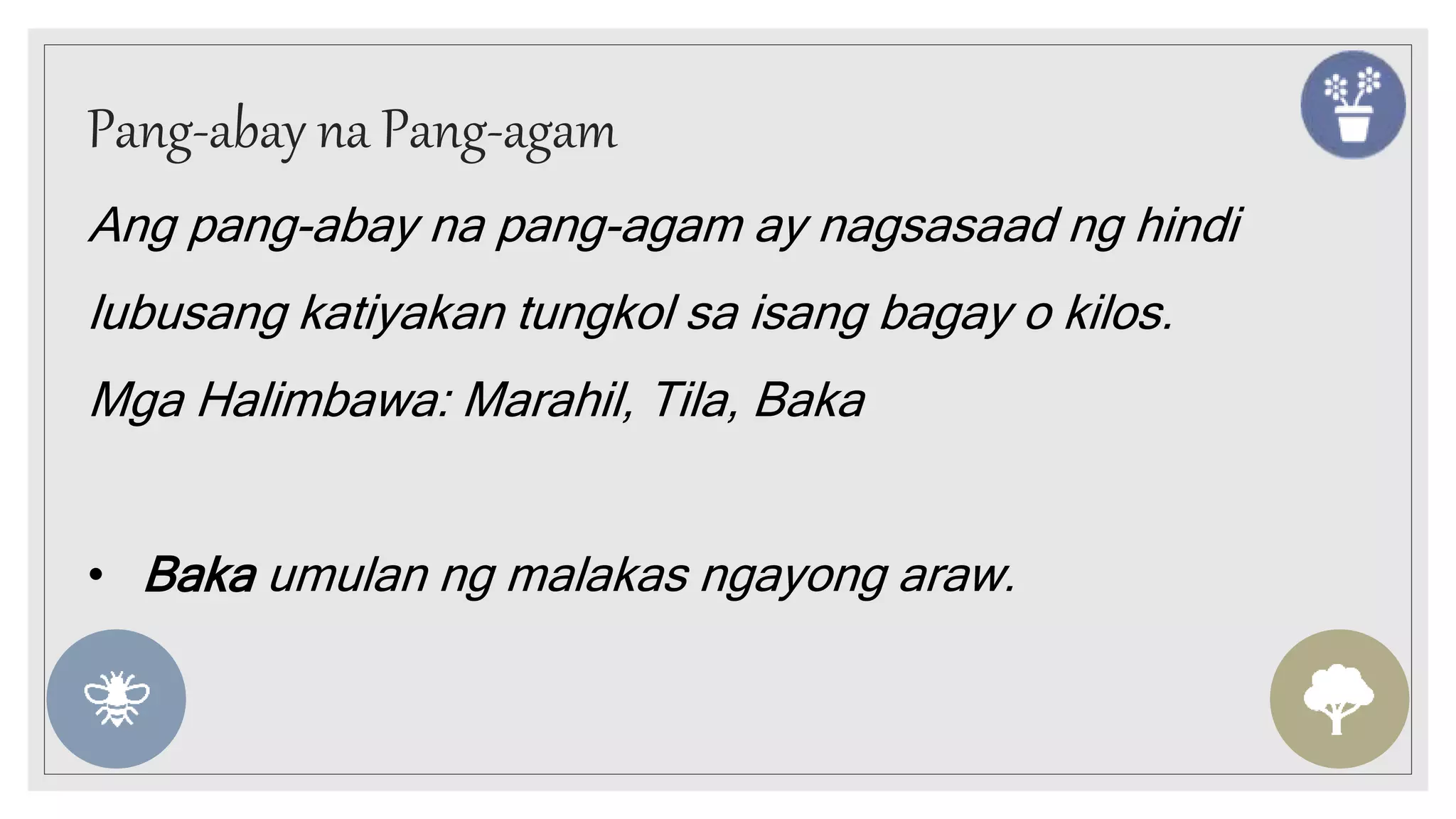 Siyam na Uri ng Pang-Abay | PPTX