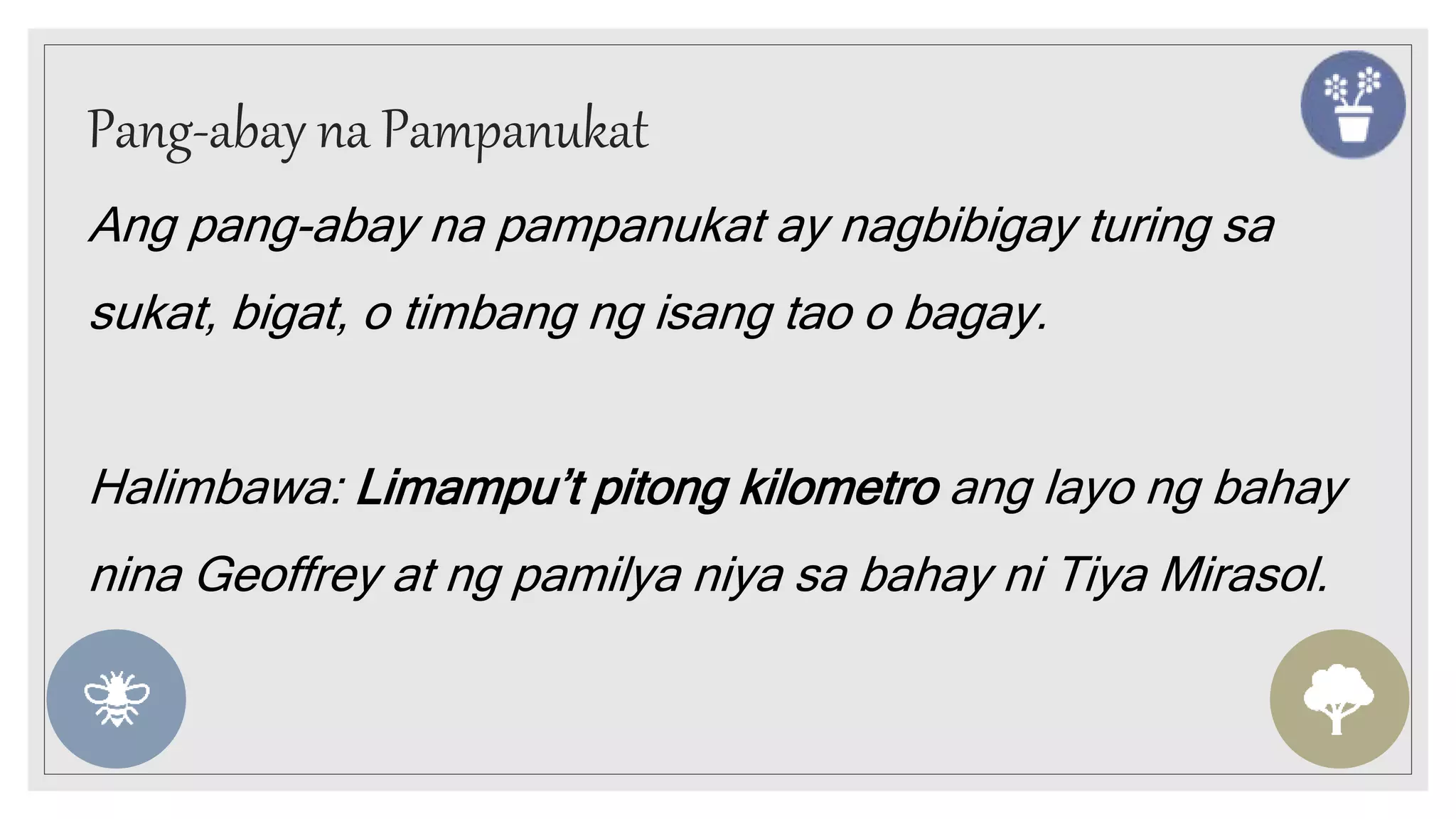 Siyam na Uri ng Pang-Abay | PPTX