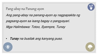 Siyam na Uri ng Pang-Abay | PPTX