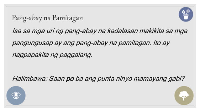 Siyam na Uri ng Pang-Abay | PPTX