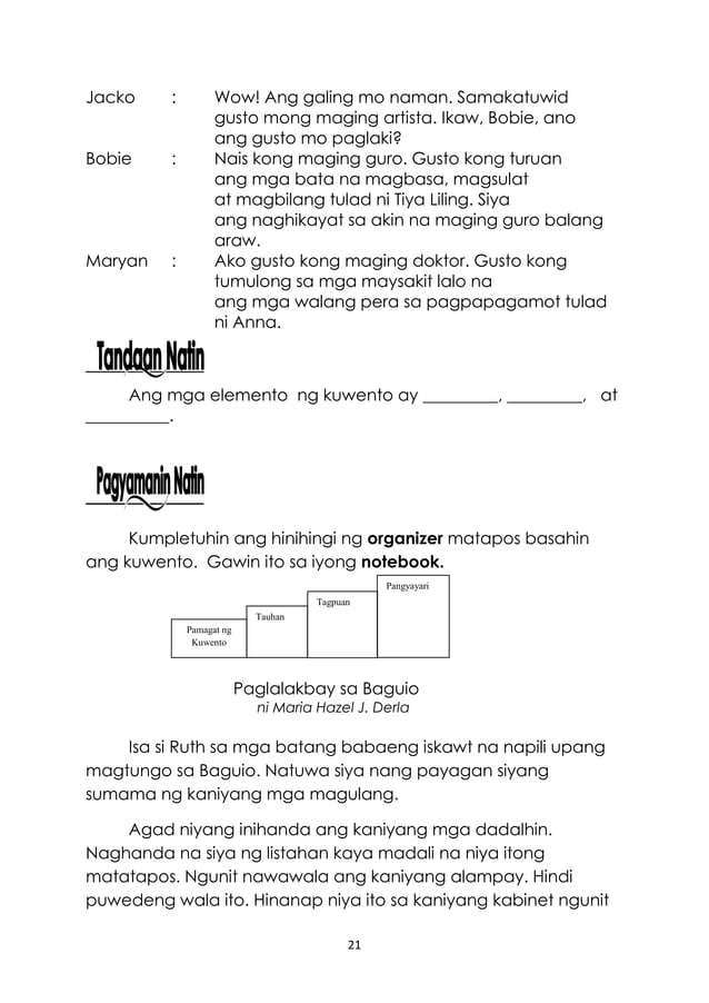 Filipino 3 Learner's Manual 1st Quarter | PDF