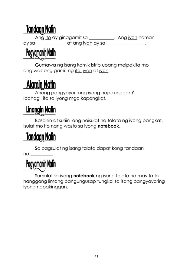 Filipino 3 Learner's Manual 1st Quarter | PDF