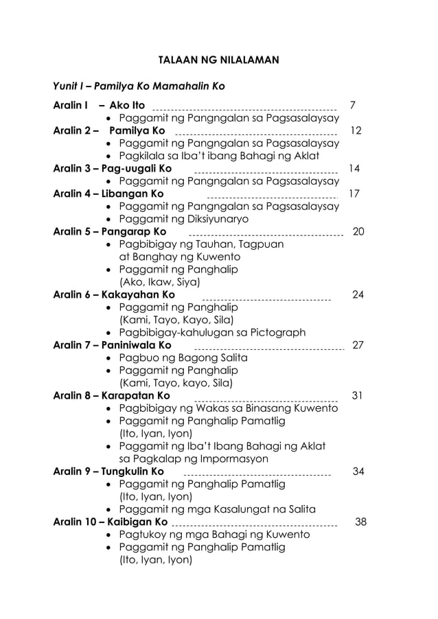 Filipino 3 Learner's Manual 1st Quarter | PDF