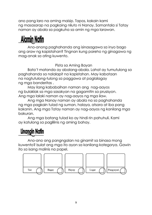 Filipino 3 Learner's Manual 1st Quarter | PDF