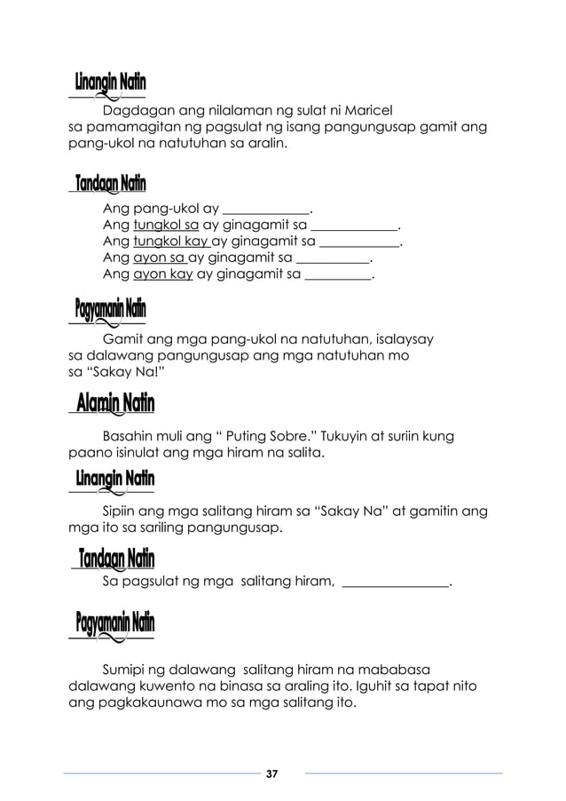 Filipino 3 Learner's Manual 3rd Quarter | PDF